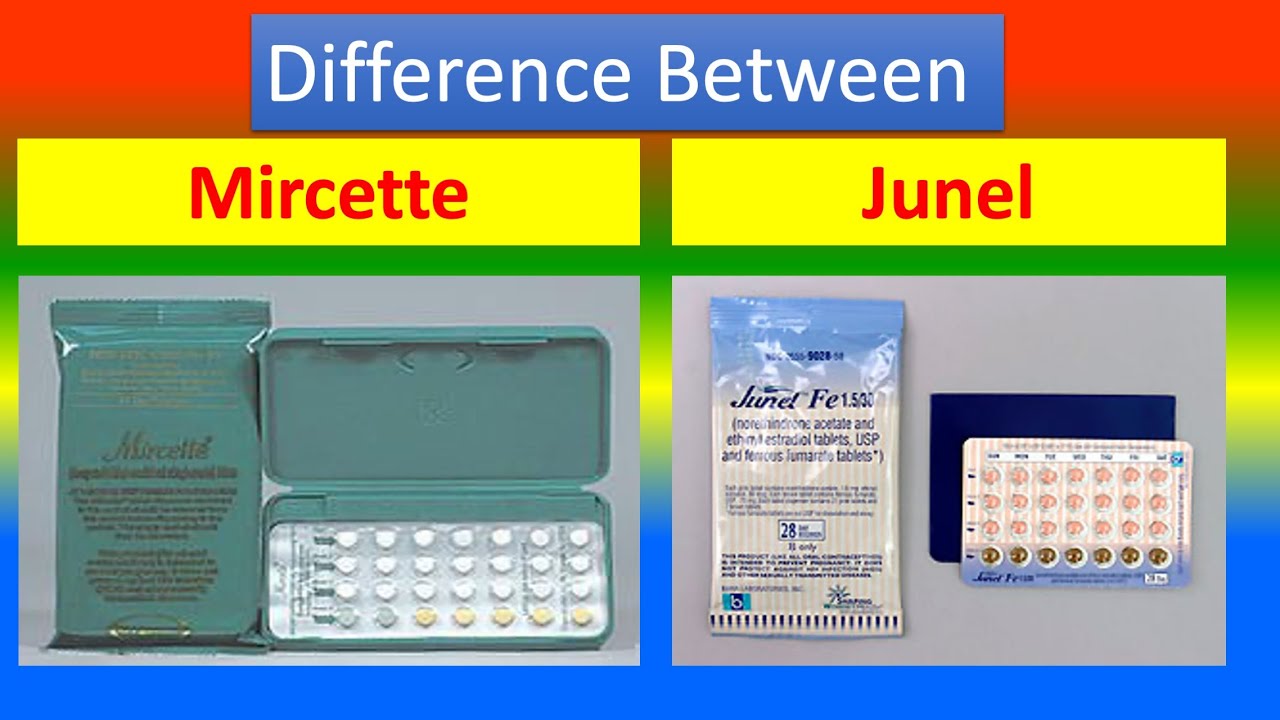 Distinction between Mircette and Junel - YouTube