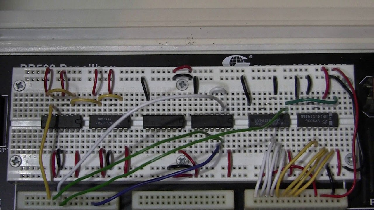 Bi-directional shift register (Digital Electronics 2 lab project) - YouTube