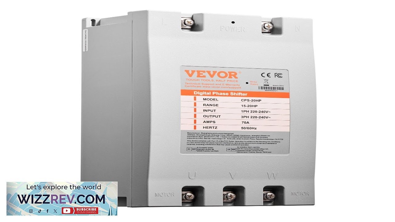 3 Phase Converter 20HP 70A 220V Single to 3 Phase 220V-240V Input ...