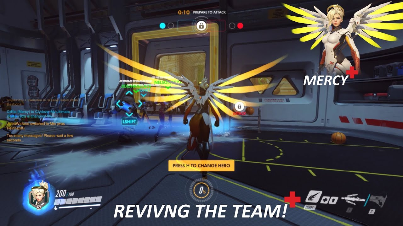 Reviving The Team - Mercy - Overwatch With Nelson3571 and Friends [2 ...