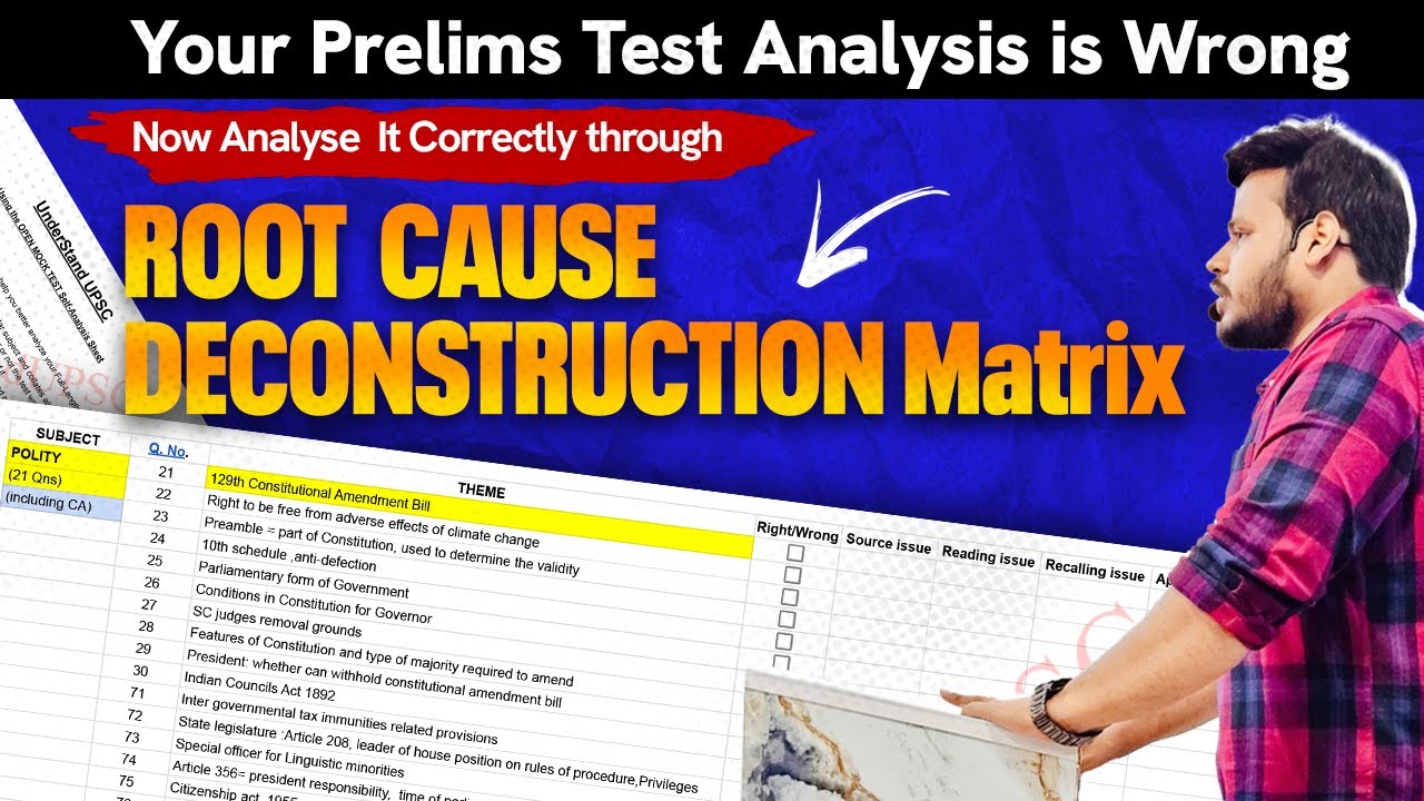 Root Cause Deconstruction Matrix - The *ACTUAL WAY* to Analyse ...