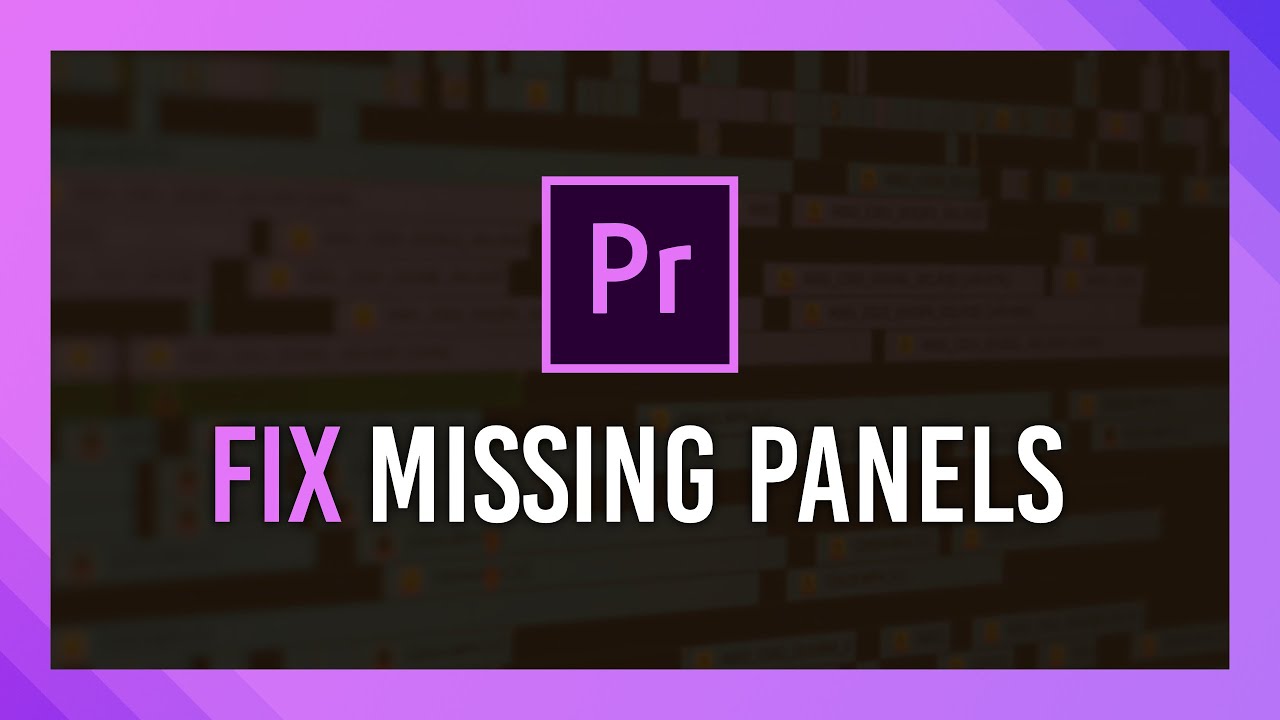 Fix Missing Panels Adobe Premiere Pro 2022 TroubleChute Hub fix-missing-panels-adobe-premiere-pro-2022-troublechute-hub