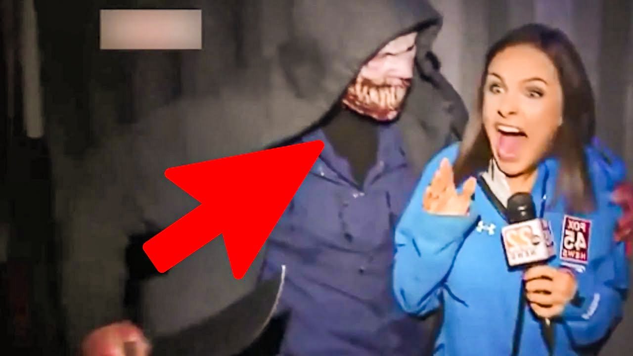 10 Scary Videos Caught on Live TV News - YouTube