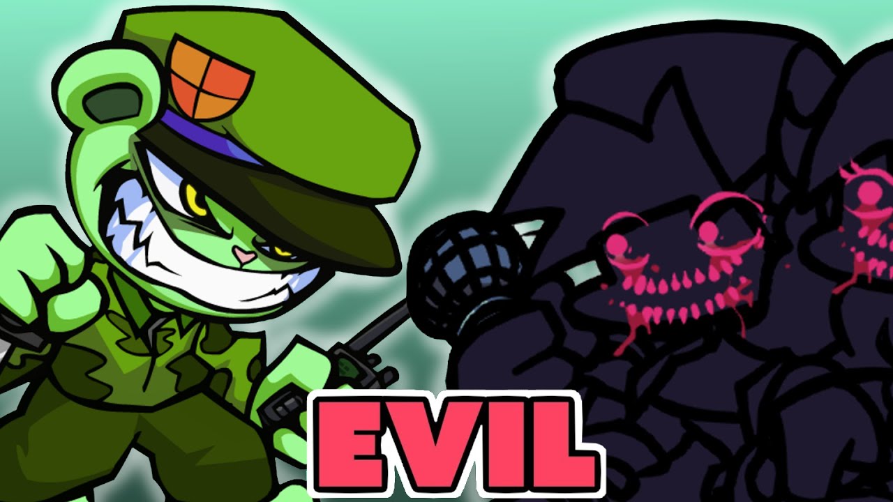Friday Night Funkin' Flippy VS EVIL Boyfriend (Flipped Out) - YouTube