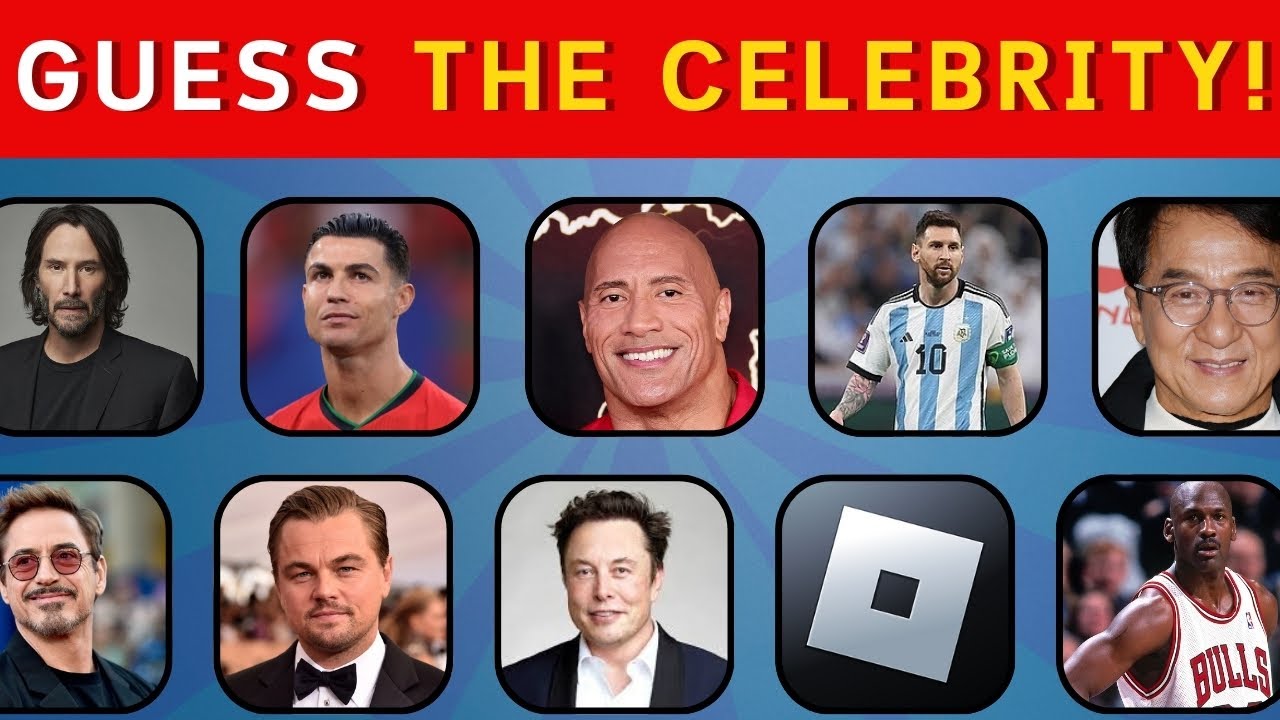 Guess The Celebrity | Can You Guess The Famous People! - YouTube