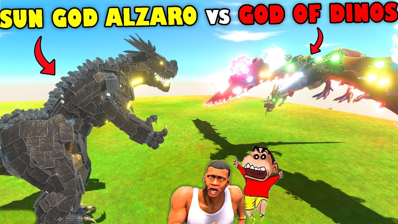 FAN SERIES : SUN GOD ALZARO vs GOD OF DINOs UNIT in Animal Revolt ...