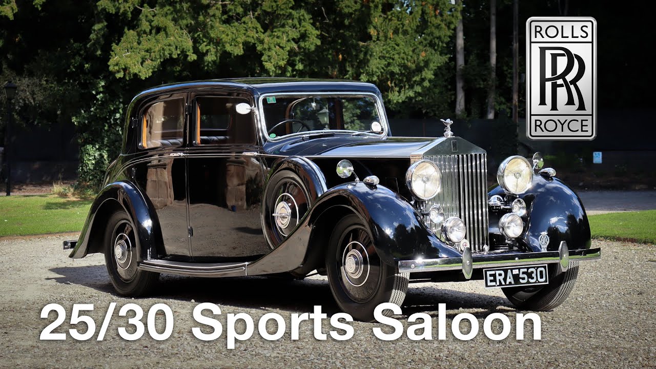 1937 Rolls Royce 25 30 Sports Saloon - Coachwork by Hooper - YouTube