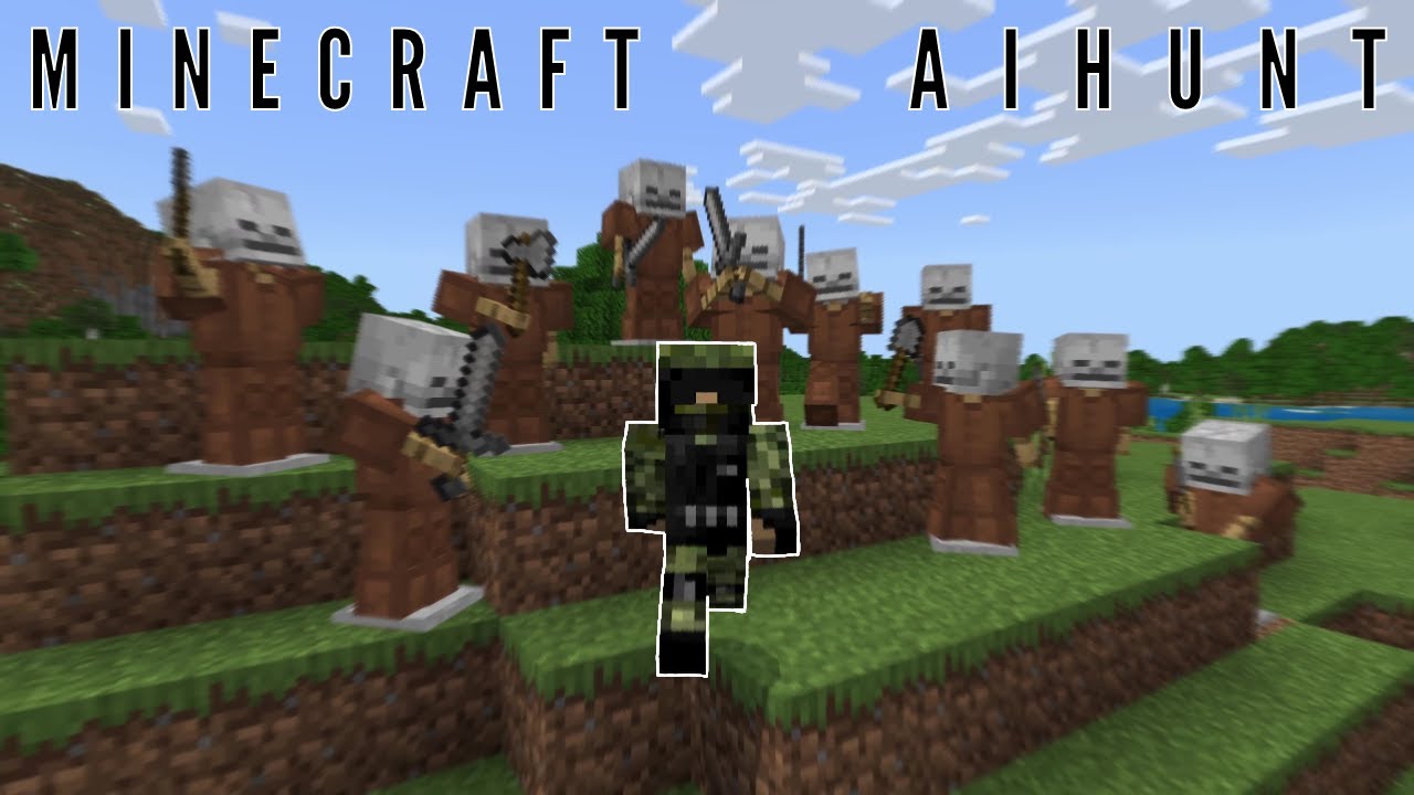 Minecraft Survivalist VS 10 AI Hitmen - YouTube