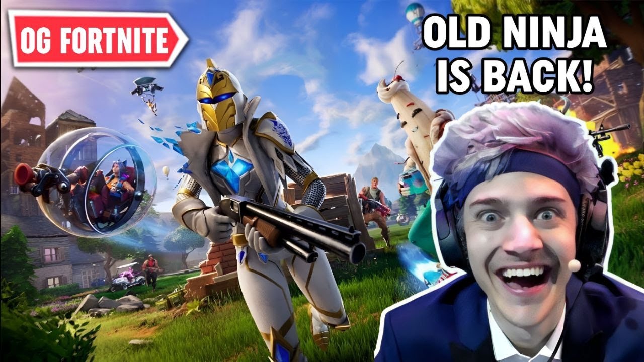 Ninja Plays OG Fortnite in Chapter 4 Season 5 - YouTube
