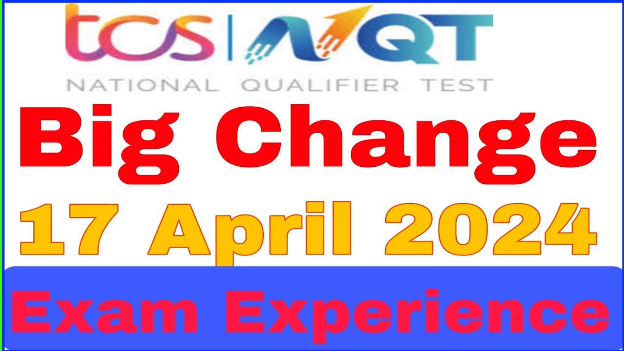 DAY -42 VLOGS|| TCS NQT Exam || 17 April 2024 || Big change in coding section| TcsNqt Exam - YouTube