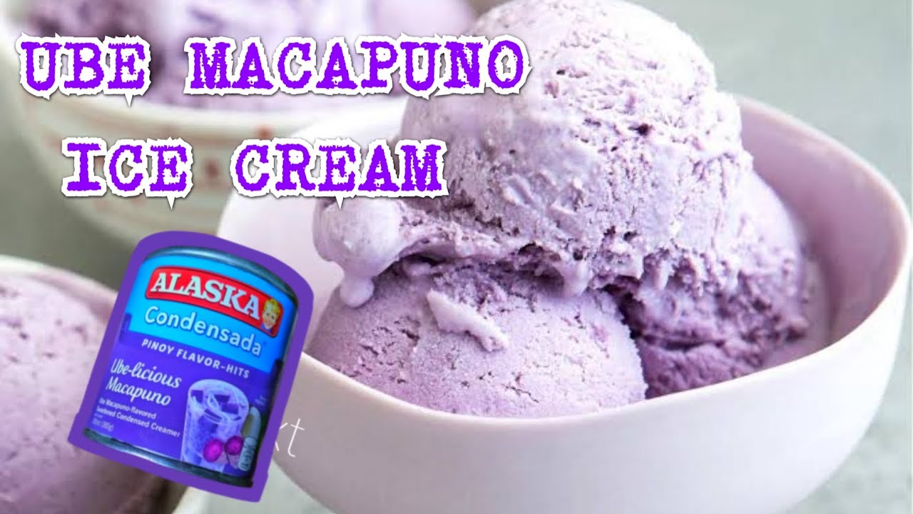 2 Ingredient Ube Macapuno Ice Cream | Easy Recipe | Pang negosyo - YouTube