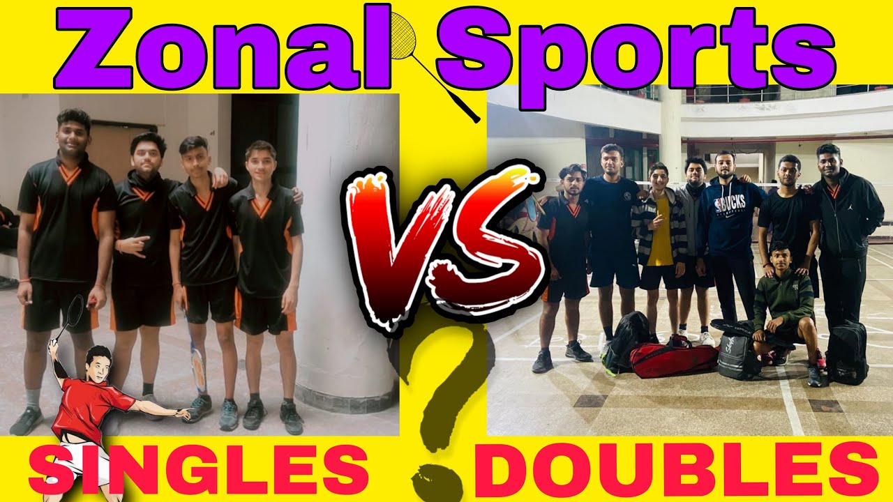 Zonal Sports Badminton Single & Doubles (Crowd Work) 😳🤘🏻 - YouTube