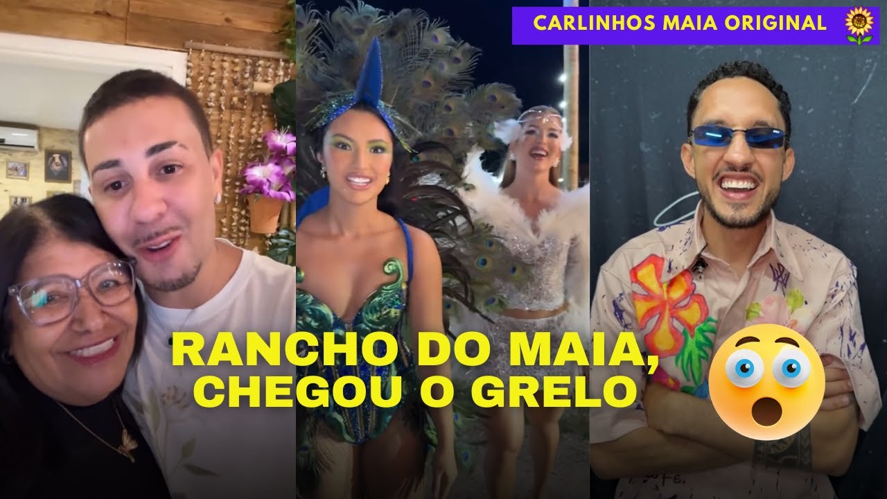 MARIA MAIA CHEGOU | COMEÇOU A FESTA COM O CANTOR O GRELO 😍😍 | CARLINHOS ...