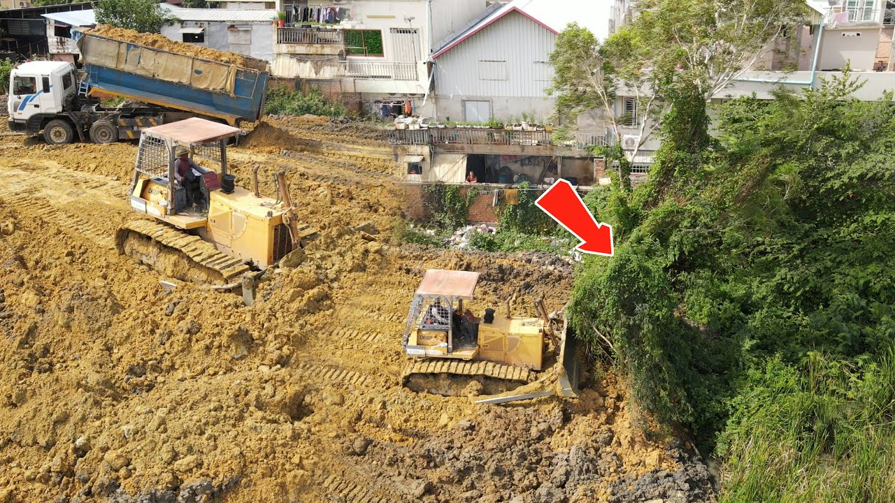 Great Operators Bulldozer Showing Technical filling land and clear tree | Machine Kh - YouTube