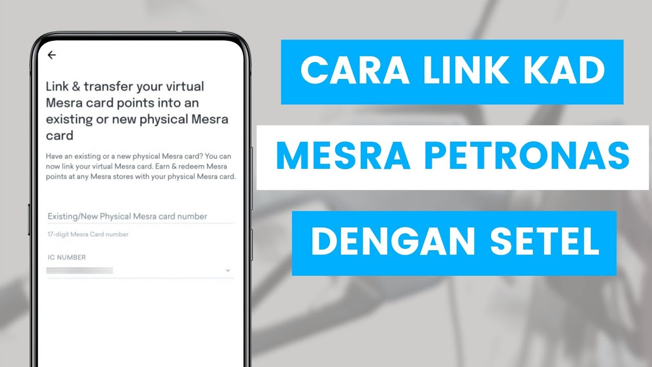 Cara Pautkan Kad Mesra PETRONAS Atau Link Card Dengan Aplikasi Setel ...
