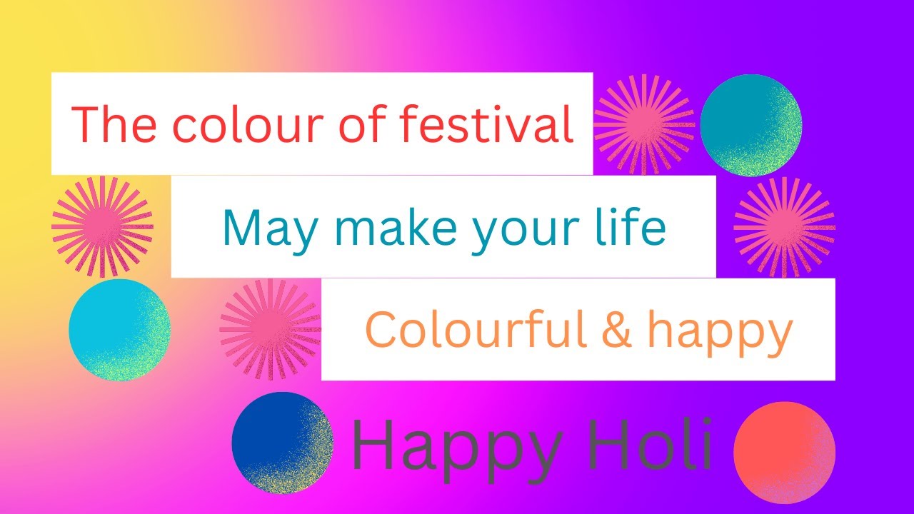 Seven Colours bind every religion together and spread happiness in the ...
