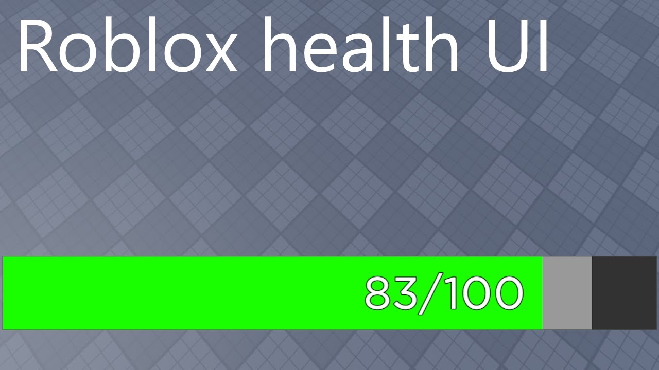 Roblox Health UI [FREE] - YouTube