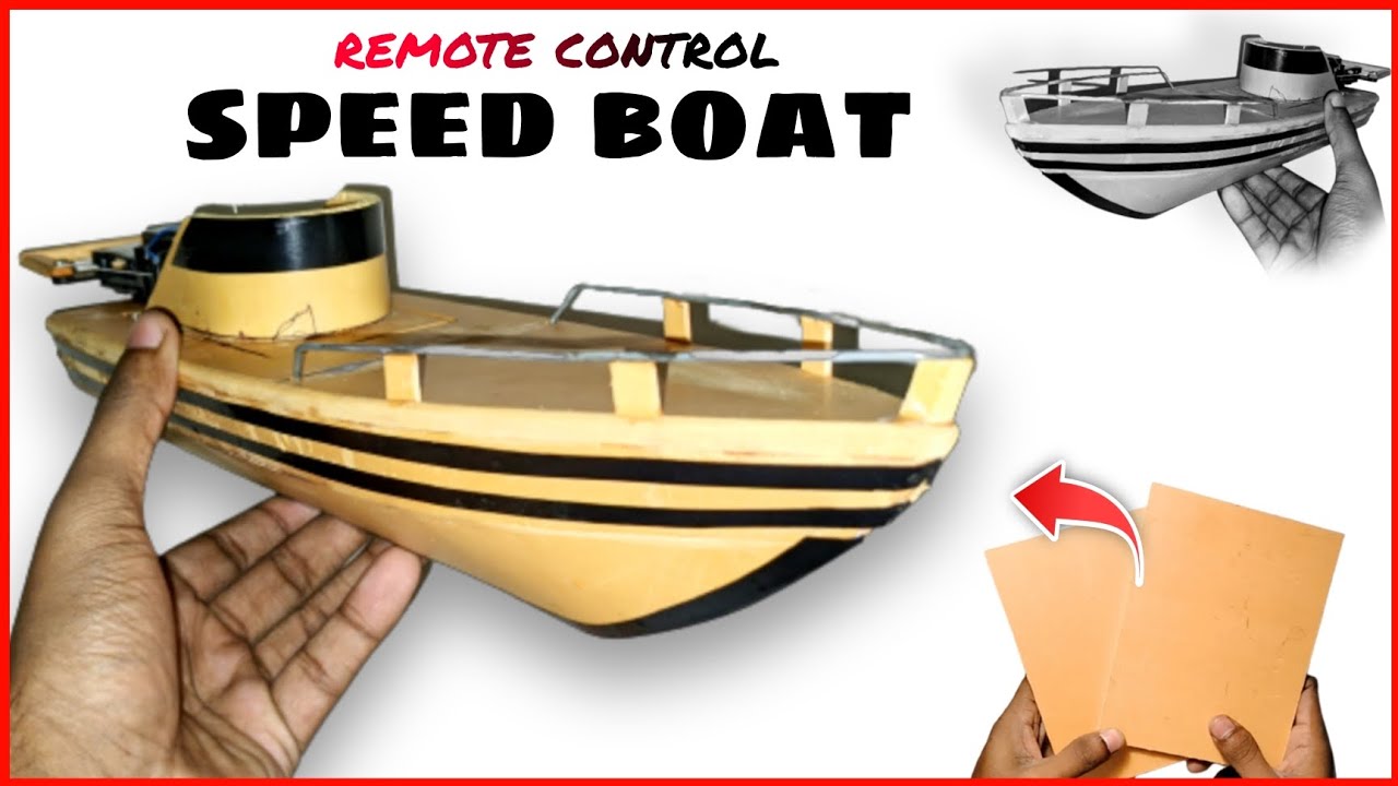 How To Make l DIY l Speed Boat l at home - YouTube