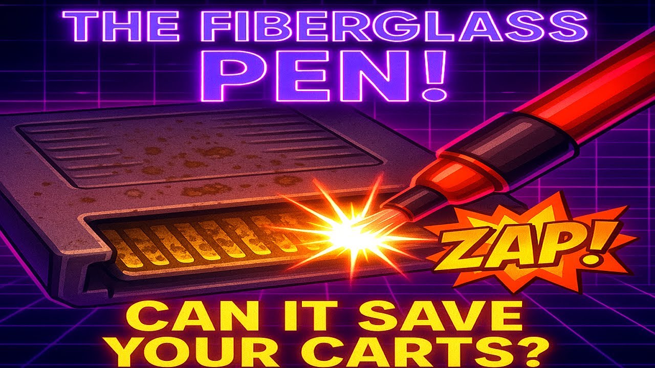 Cleaning Retro Video Games with a Fiberglass Pen | The 8-bit Basement ...