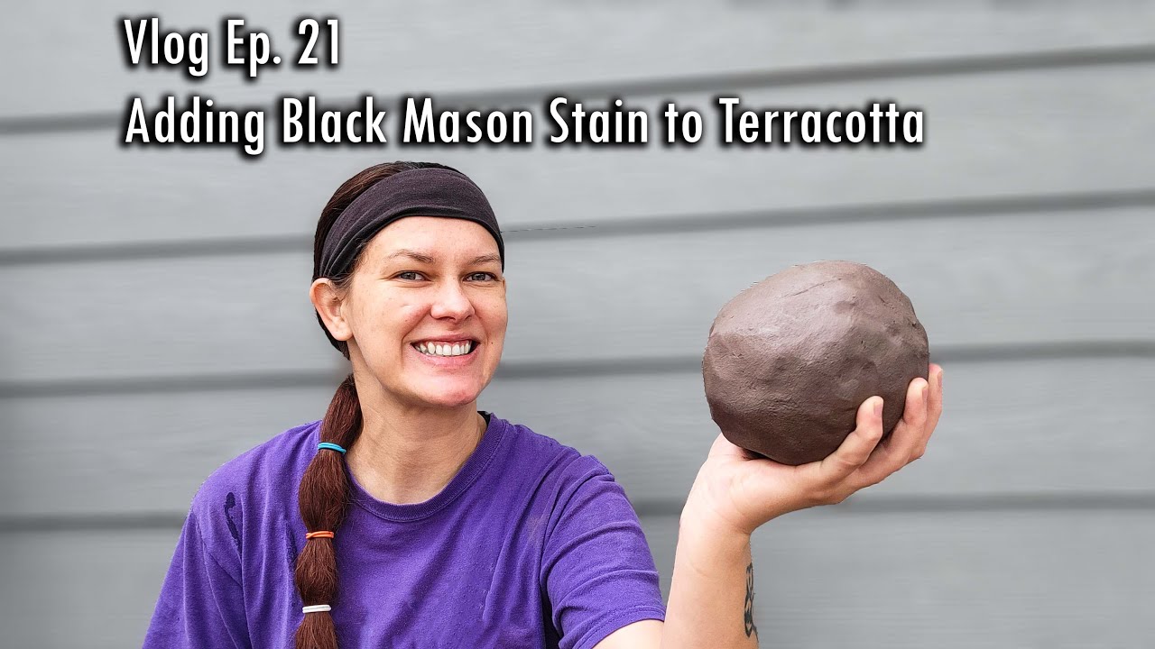 Adding Black Mason Stain to Red Terracotta Clay | Ceramic Artwork ...