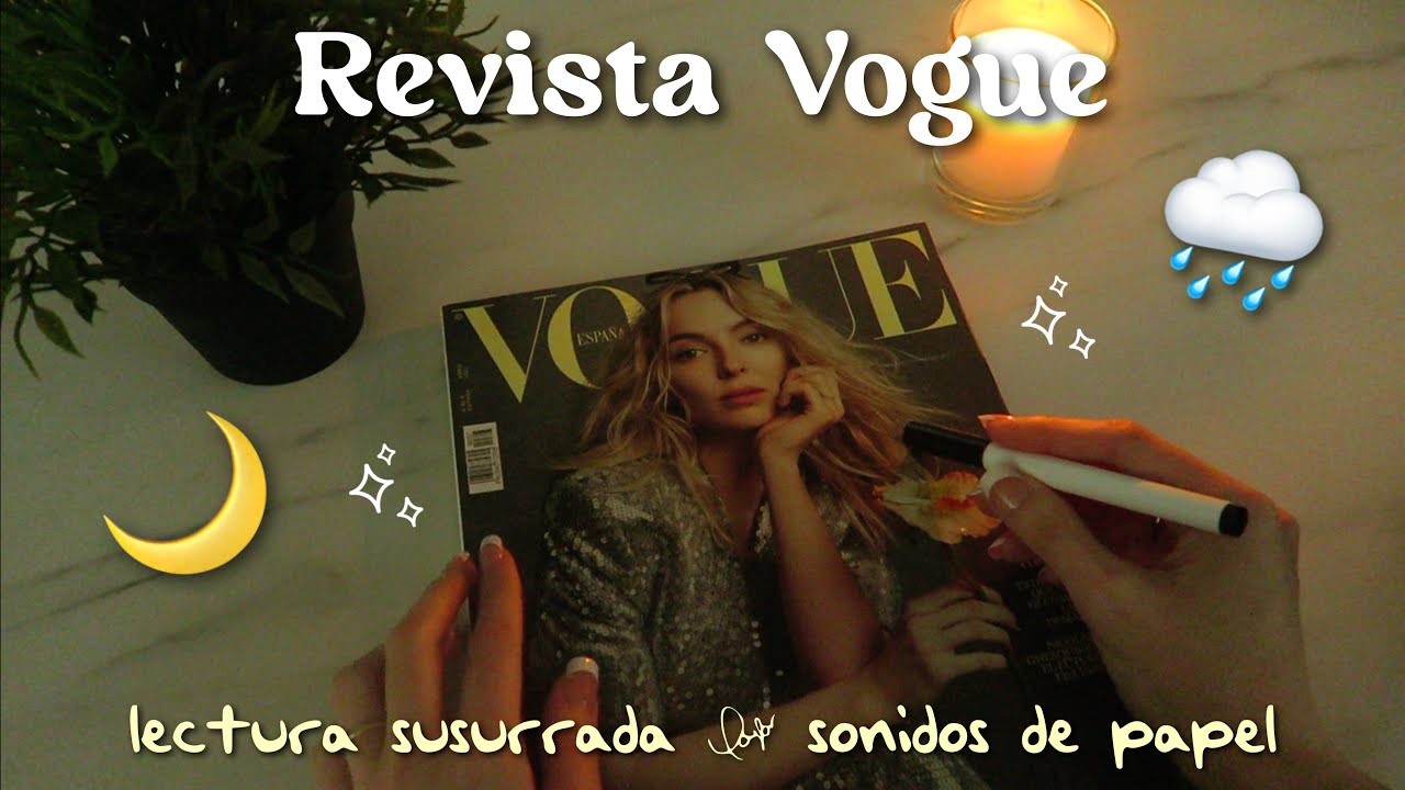 ASMR | Ojeando una revista en una noche de lluvia 🌧️☕️ relajante susurros español - YouTube