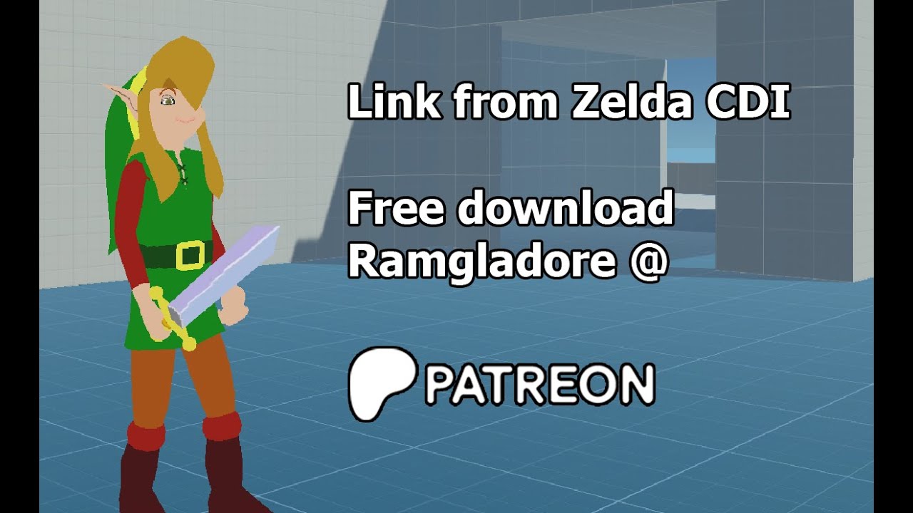 Link 3D model from Zelda CDI - YouTube