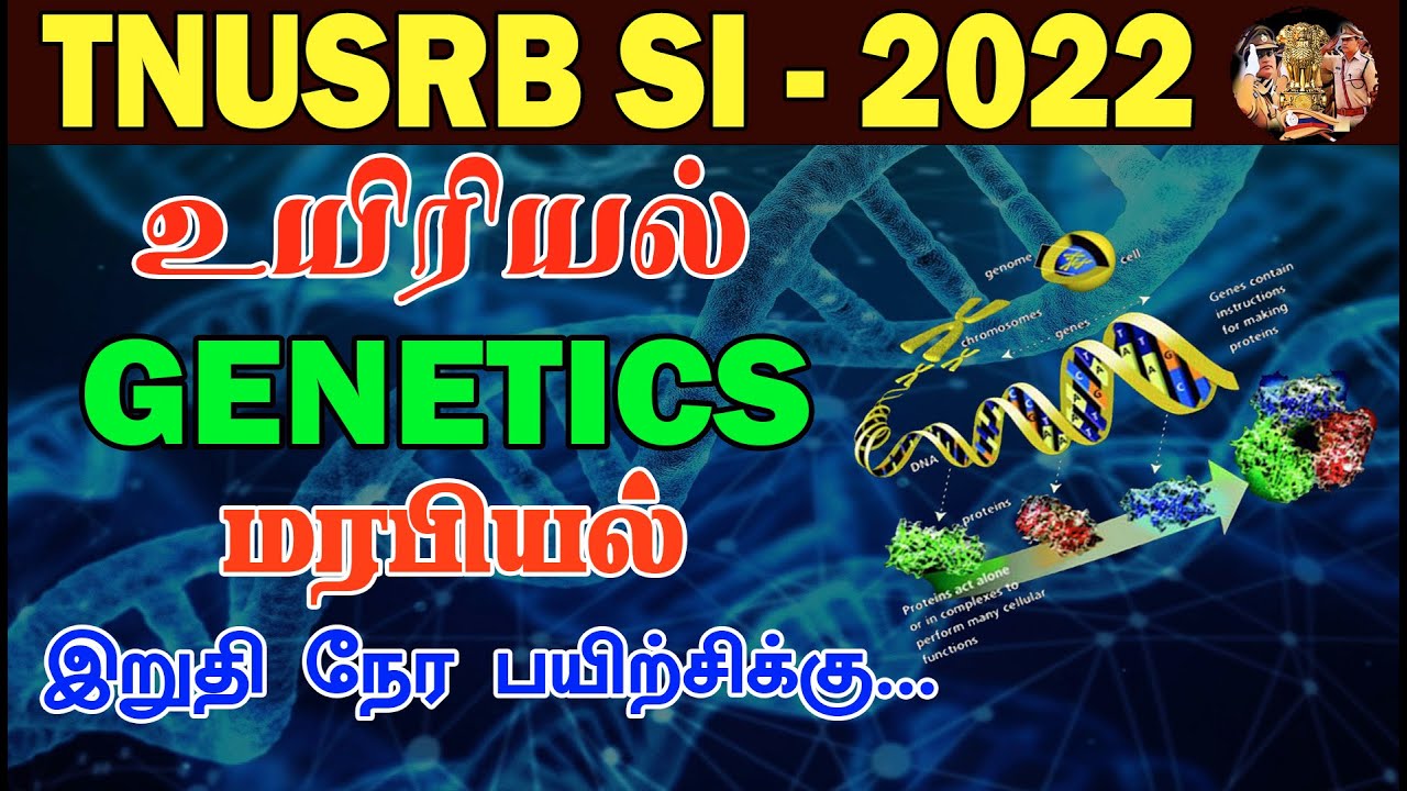 TNUSRB SI - 2022 | GENETICS மரபியல் | இவ்வளவு தான் இருக்கா ! | அட ...