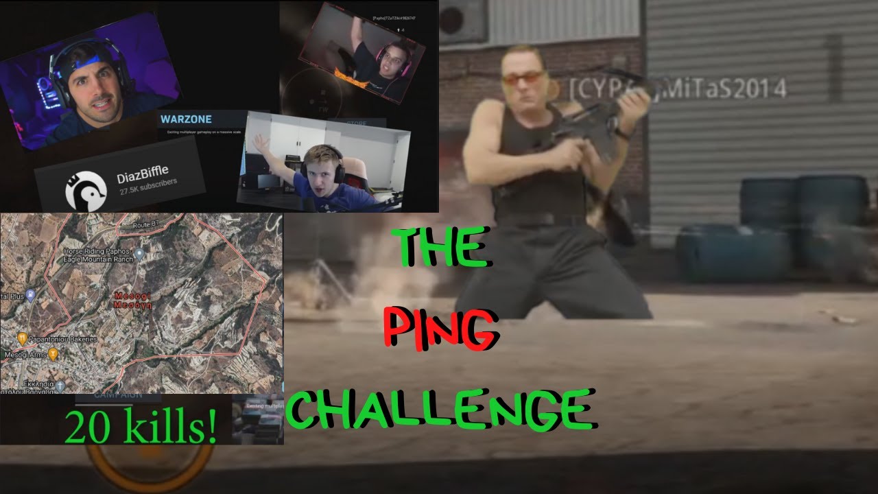 The Ping Challenge! Funny Warzone Clips.. ala Cyprus! - YouTube