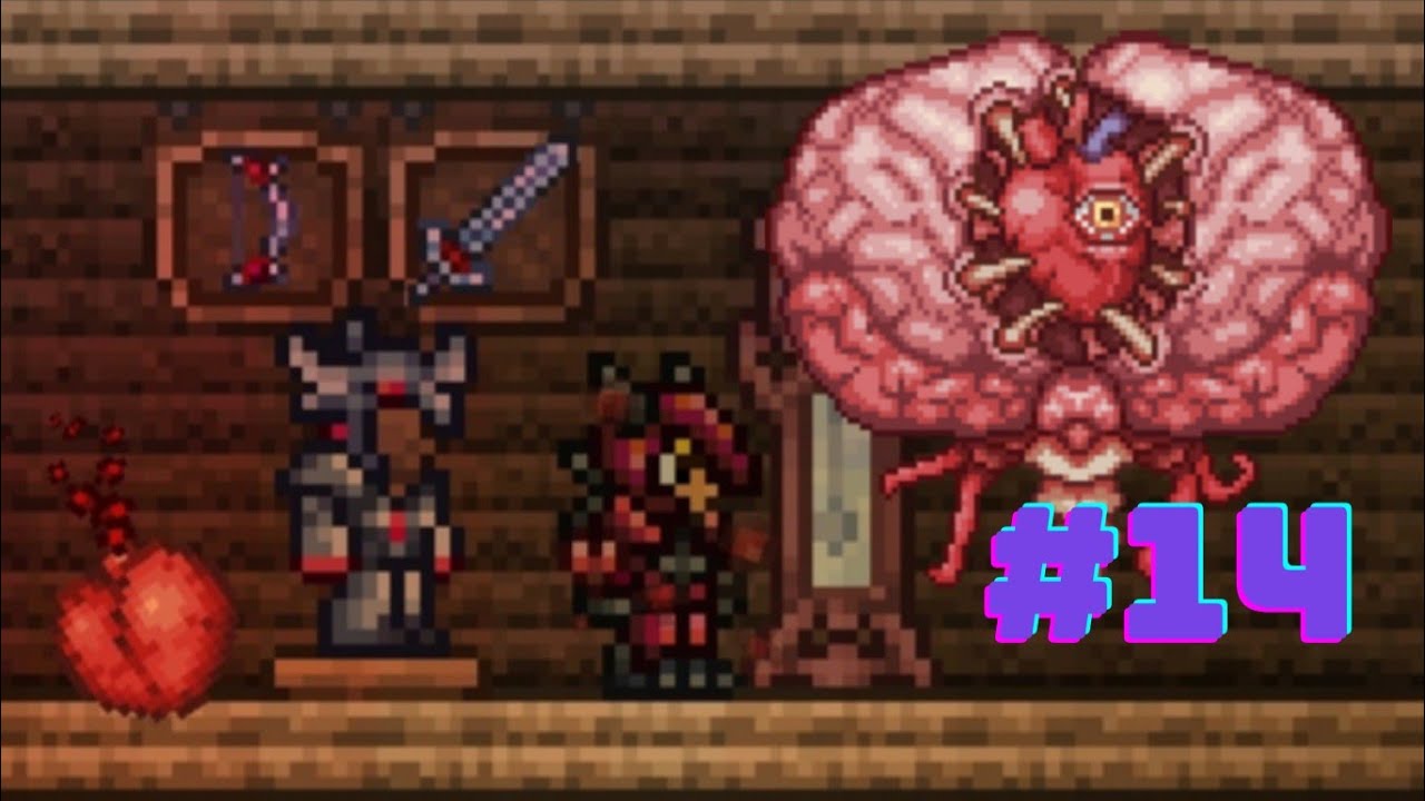 Terraria #14 : đánh boss Brain of Cthulhu kiếm đồ chế bộ giáp Crimson ...