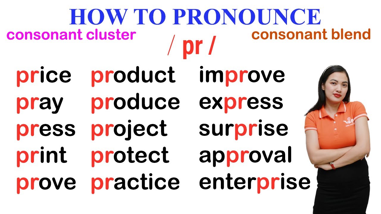 How to pronounce PR sound in English | consonant cluster | consonant ...