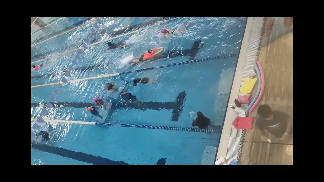 1st Day evan swimming lesson - YouTube