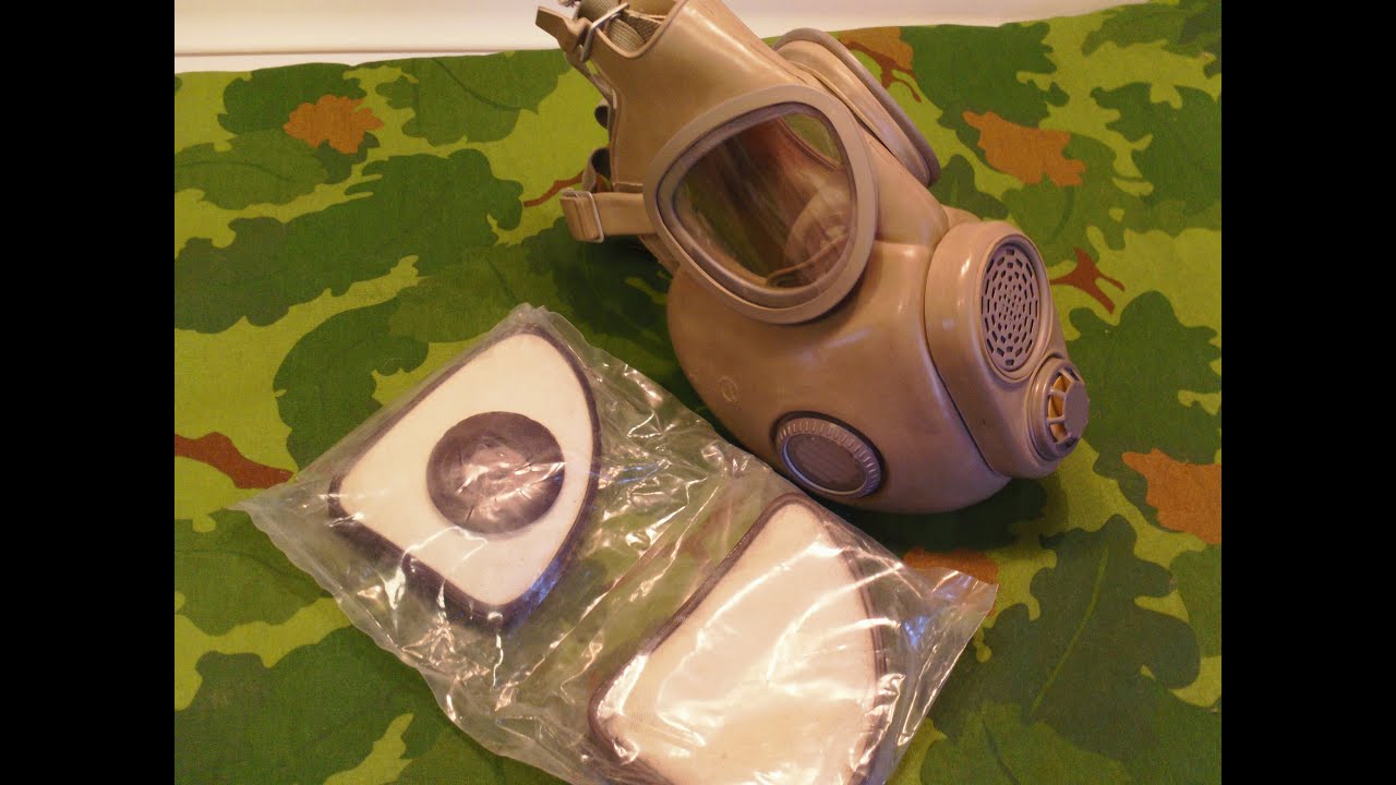 How to install filters into the Czech M10 series gas mask - YouTube