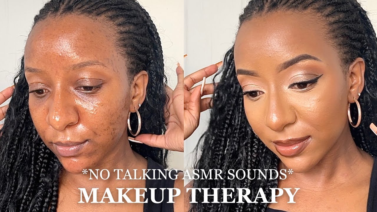 Makeup Therapy | Real & Raw Hyperpigmentation Skin Texture | ASMR ...