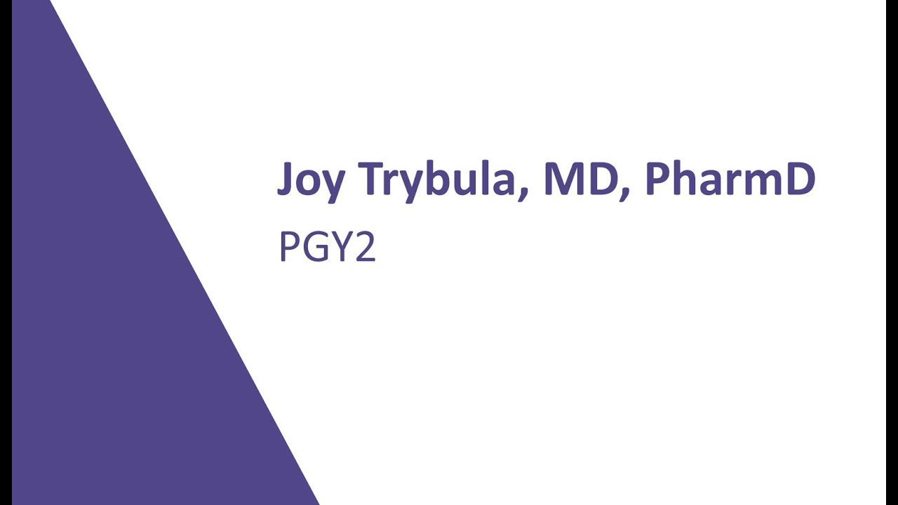 Joy Trybula, MD, PharmD - YouTube