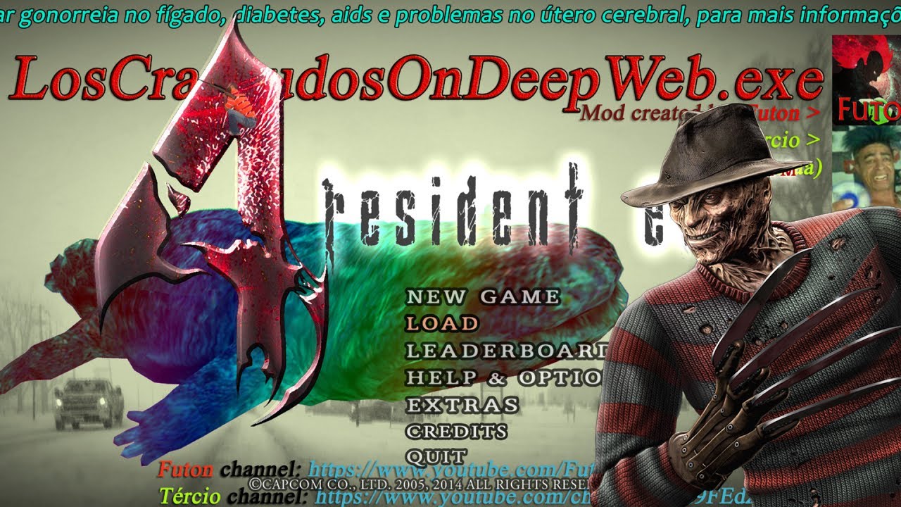 RESIDENT EVIL 4 LOS CRACKUDOS ON DEEP WEB COM FREDDY KRUEGER. - YouTube