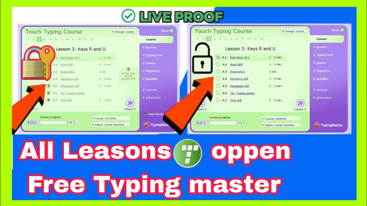 free typing master all Leasons with license products key # ...