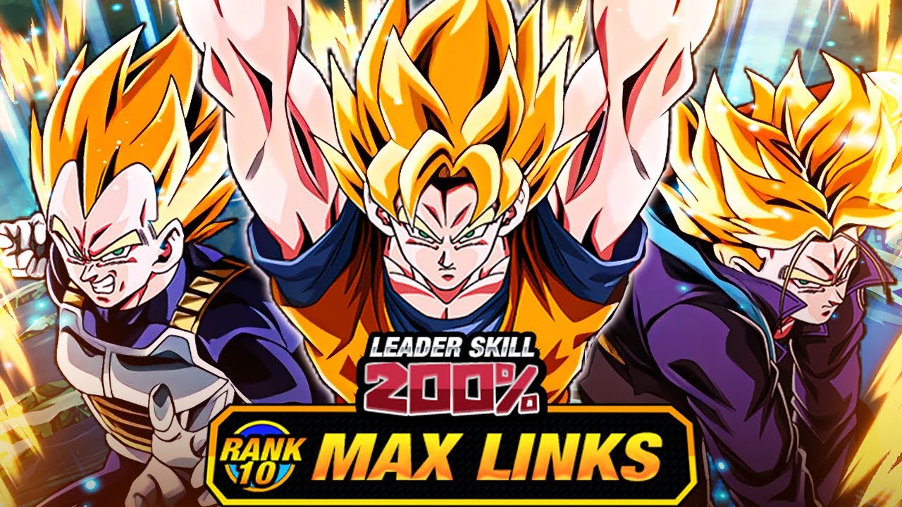 WTF IS THIS DAMAGE??? LEVEL 10 LINKS 100% LR SSJ GOKU, VEGETA & TRUNKS ...