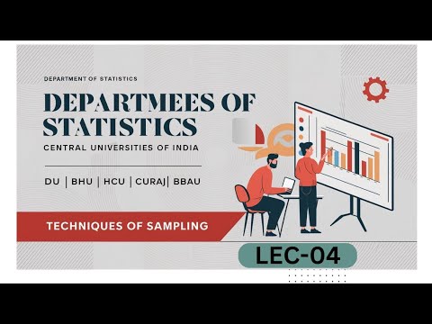 TECHNIQUES OF SAMPLING | LEC-04 | SIMPLE RANDOM SAMPLING | UNBIASED ...