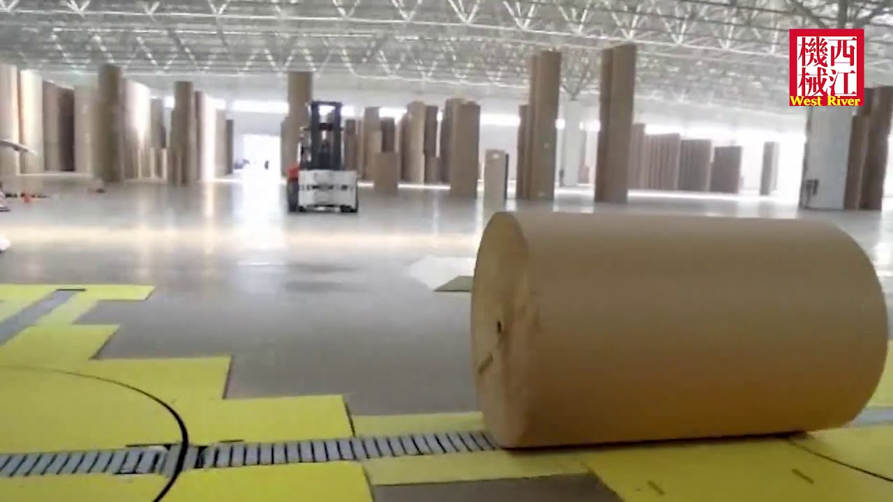 3,5,7Ply Corrugated cardboard production line CAB,CBE and AAA Flutes ...