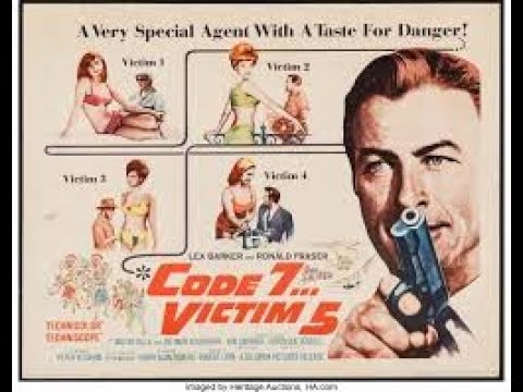 CODE 7 VICTIM 5 trailer. Lex Barker Euro-Spy. 1964. - YouTube
