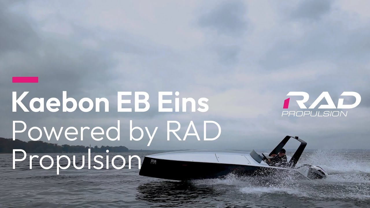 Kaebon EB Eins Electric Boat Powered by the RAD 40 - YouTube