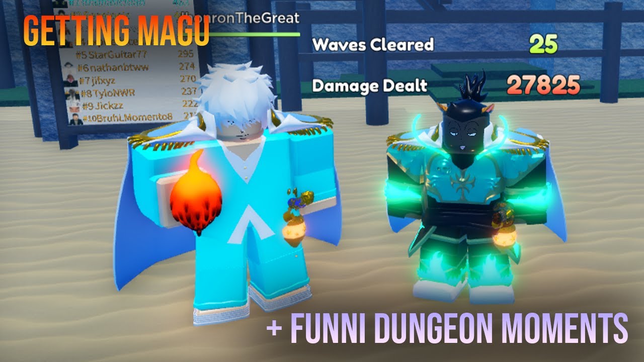 [GPO] Getting Magu in Dungeons + Funni Dungeon Moments - YouTube