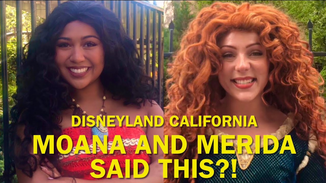 Moana and Merida Said THIS?! Amazing Meet and Greet-Disneyland 2023 # ...
