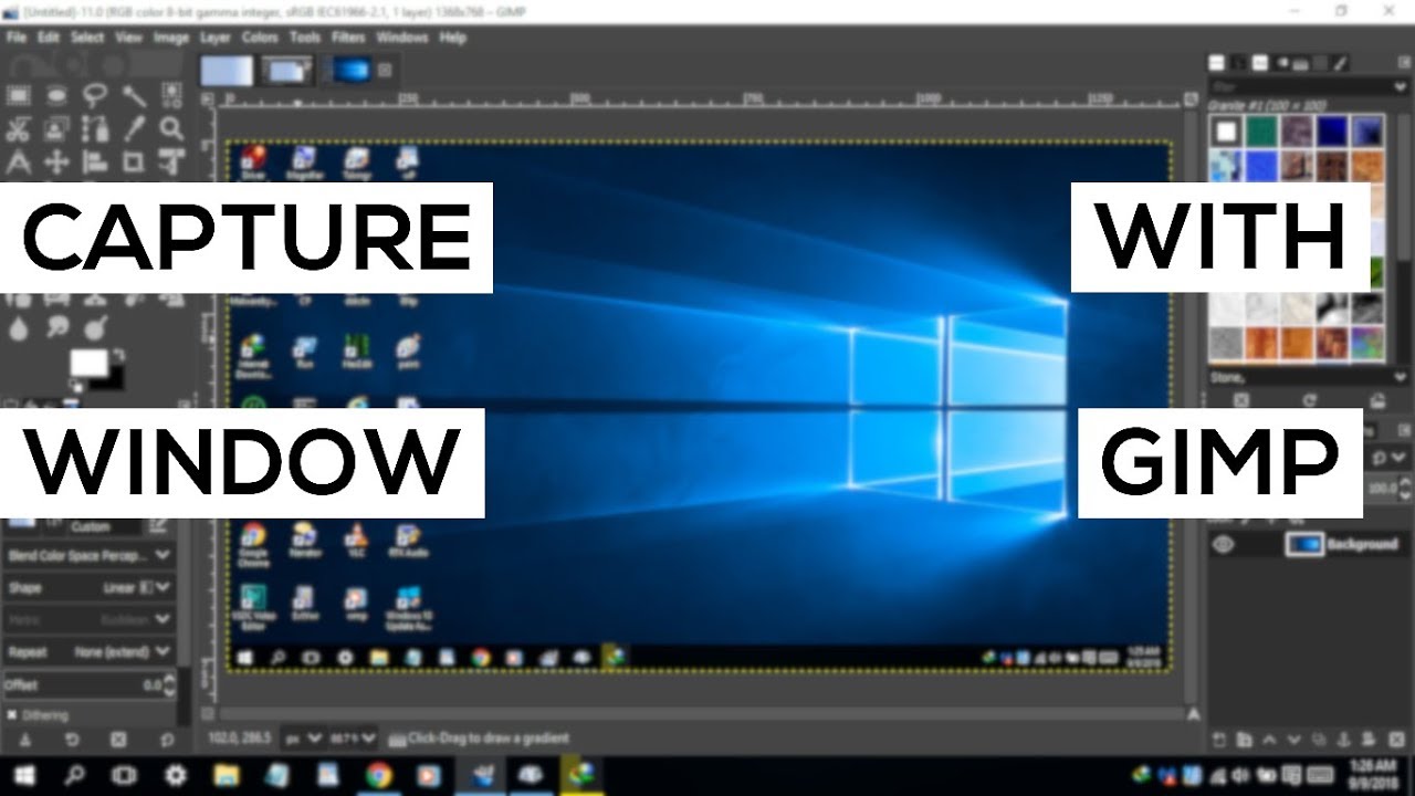 How to Capture Windows Screen with GIMP - YouTube