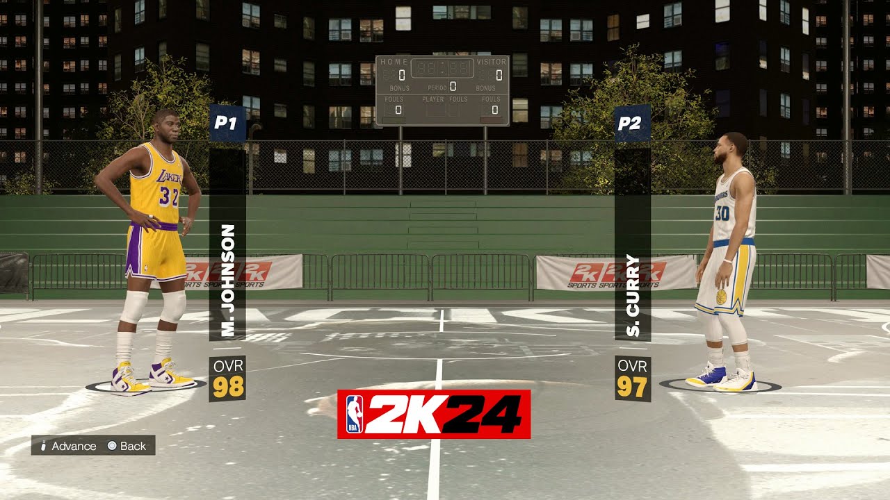 NBA 2K24 - Magic Johnson Vs Steph Curry - NBA BLACKTOP (PS5) - YouTube