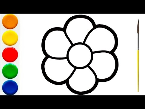 Gul chizish/Flower drawing/Рисунок цветок