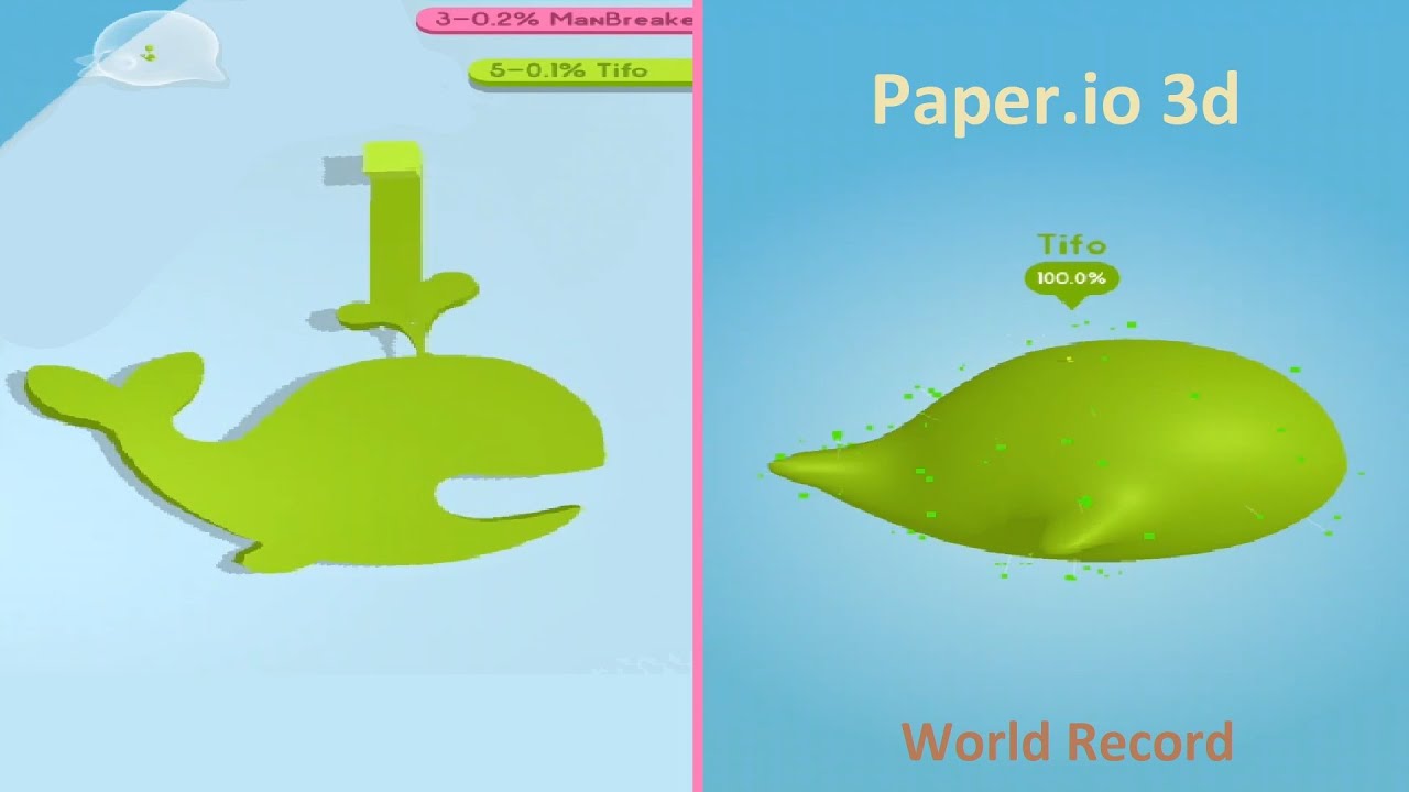Paper.io 3d World Record 02:00 Min - YouTube