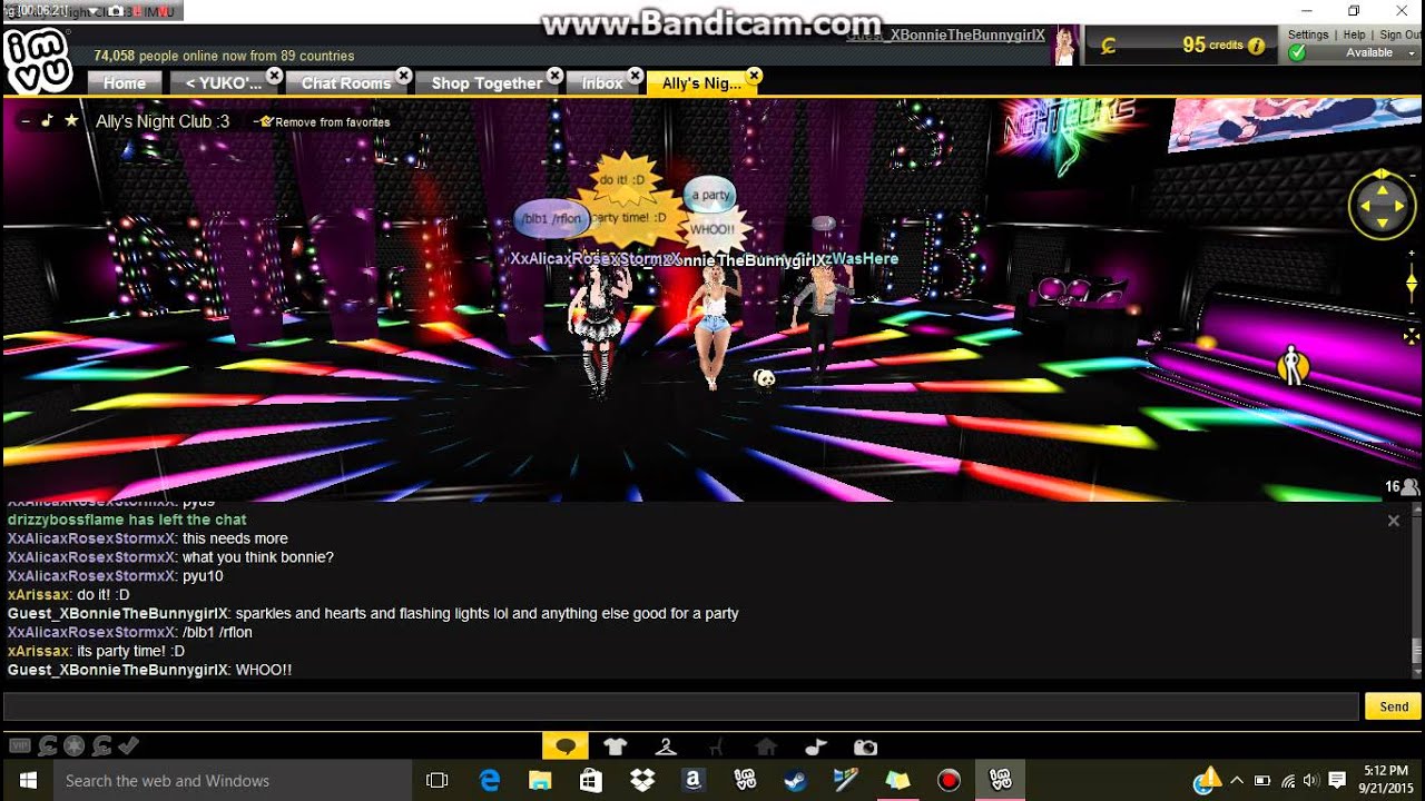 IMVU-Party at Ally's - YouTube