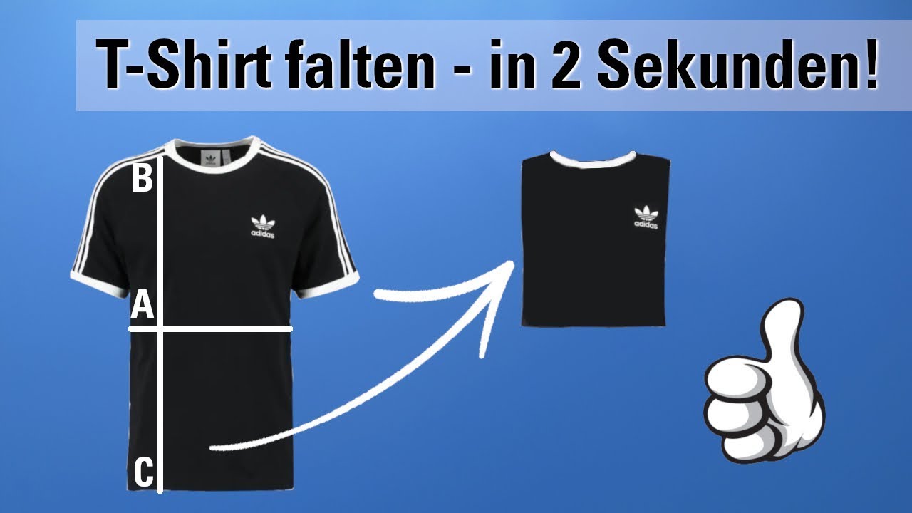 T Shirt Schnell Falten In Sekunden Youtube
