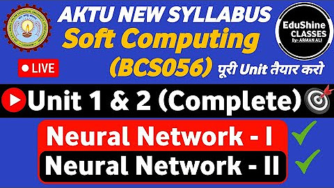 Application of Soft Computing AKTU BCS056 - YouTube